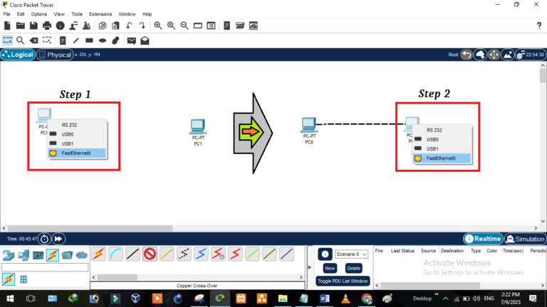 How to Connect Two Computers in a Packet Tracer? - CCNA Practical Labs