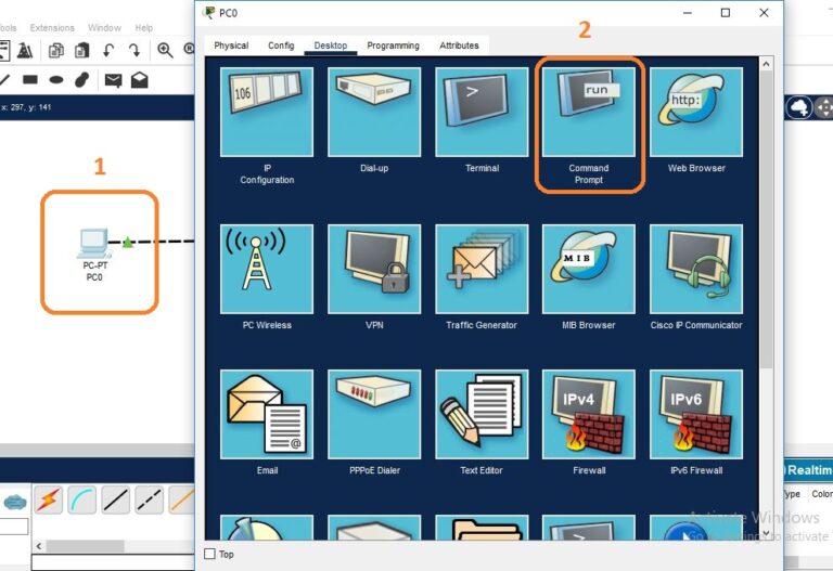 How to connect two PCs in a Cisco Packet tracer? - CCNA Practical Labs