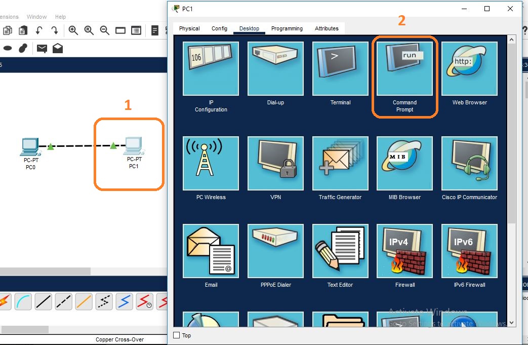 How to connect two PCs in a Cisco Packet tracer? - CCNA Practical Labs