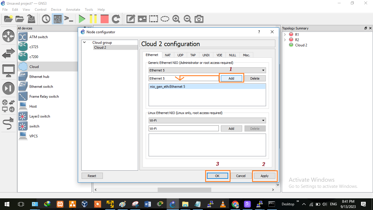 How to Connect GNS3 to a Real Network or Computer - CCNA Practical Labs