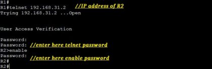 How to Configure Telnet in Cisco Router - CCNA Practical Labs