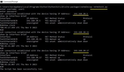 How to Automate Network Access With Python Netmiko Library part-2 - CCNA Practical Labs