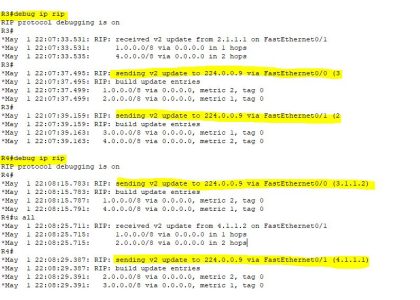RIP unicasting multicasting and broadcasting - CCNA Practical Labs