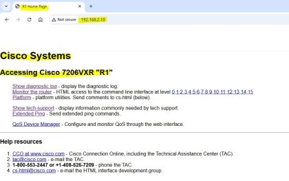 How to Access and Configure router from Web Browser - CCNA Practical Labs